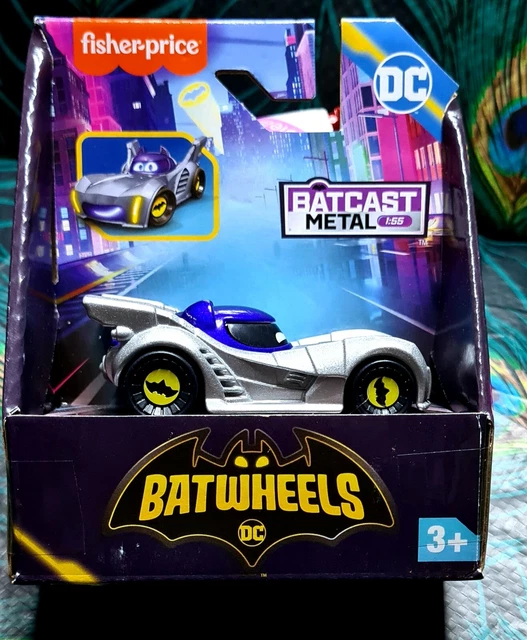 FISHER-PRICE DC BATWHEELS Armored Bam The Batmobile 1:55 Scale Vehicle ...