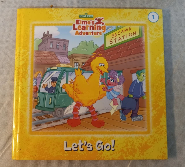 NIP SESAME STREET ELMO'S LEARNING ADVENTURE LET'S GO Hardcover Book ...