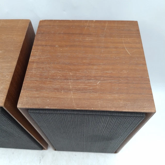 HMV 2415 VINTAGE Speakers Pair Bookshelf 4 Ohms 15 Watts Teak Effect £ ...