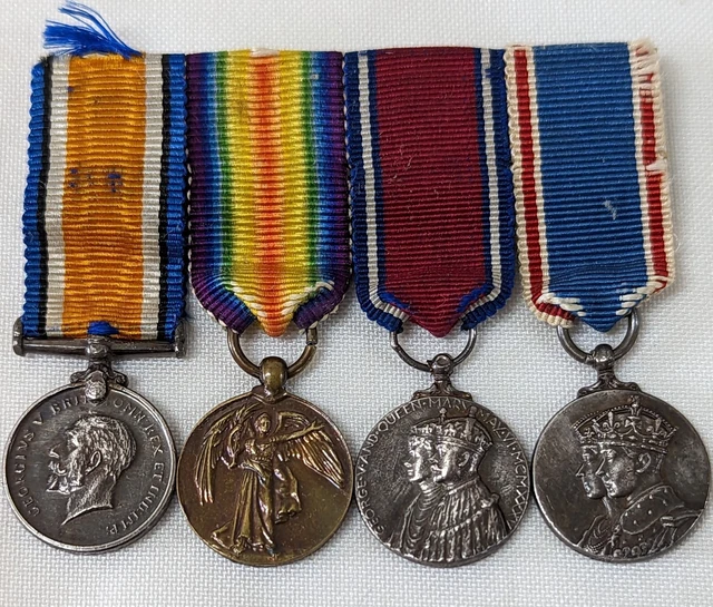 WW1 & CORONATION British Army military medals miniature medal group original $150.00 - PicClick AU