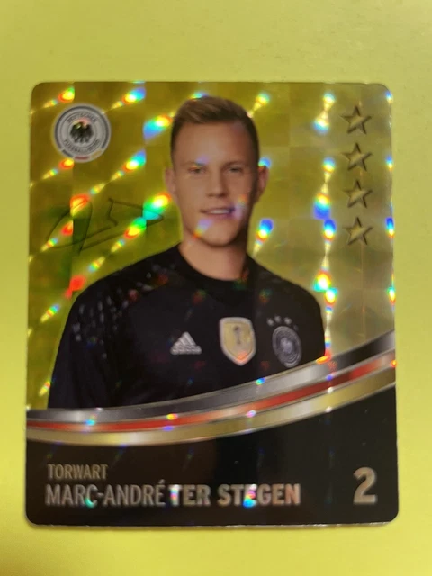 REWE DFB GLITZER Sammelkarte EM 2016 Nr. 2 Marc-André Ter Stegen EUR 1,00 - PicClick DE
