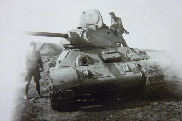 W11) TANK T-34, ZUSATZPANZERUNG , Russe Ostfront Panzer Wehrmacht EUR ...