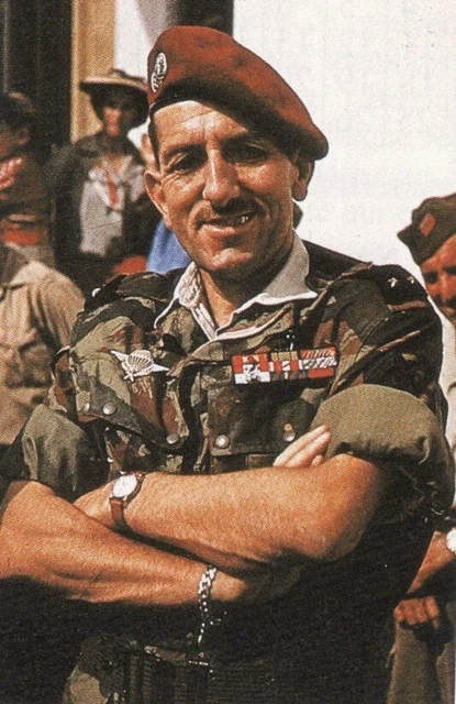 PHOTO MASSU BIGEARD BPC RPC Indo Algerie casque Para TAP Légion BEP ...