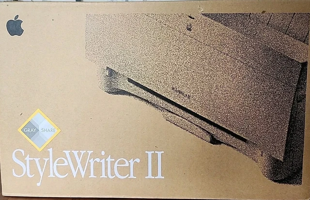VINTAGE APPLE STYLEWRITER II Printer M2003 w/ Box, Discs & Cords ...