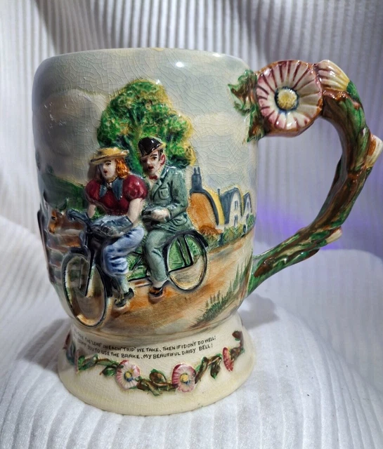 VINTAGE 1930S CROWN Devon ' Fieldings' Daisy Bell Tankard £10.08 ...