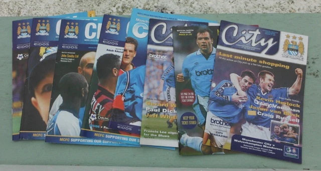 MANCHESTER CITY FOOTBALL Programmes £7.99 - PicClick UK