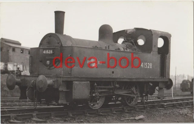 RAILWAY PHOTO LMS 0F 41528 Barrow Hill Shed 1956 Midland Deeley 0-4-0T ...