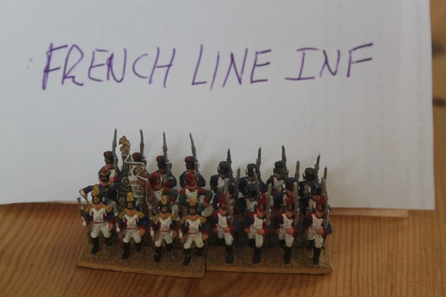 NAPOLEONIC METAL WARGAMING Figures 20mm /1.72 French Line Infantry ...
