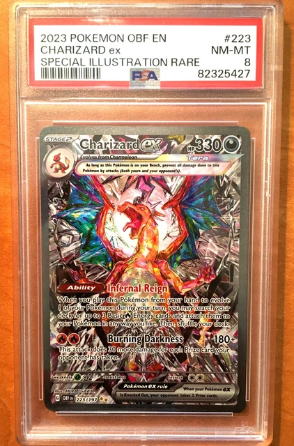 CHARIZARD EX OBSIDIAN Flames Holo Rare #223 - Pokemon PSA Graded Card ...