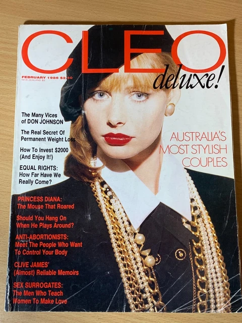 VINTAGE CLEO MAGAZINE Australia #160 February 1986 Lauren Helm Don ...