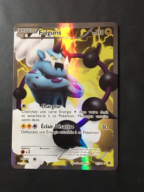 CARTE POKEMON FULGURIS Full Art Noir Et Blanc Pouvoir Émergents 97/99 ...