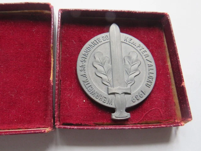 ORIGINAL WWII GERMAN Sa Table Medal Dated 1939 £125.00 - PicClick UK