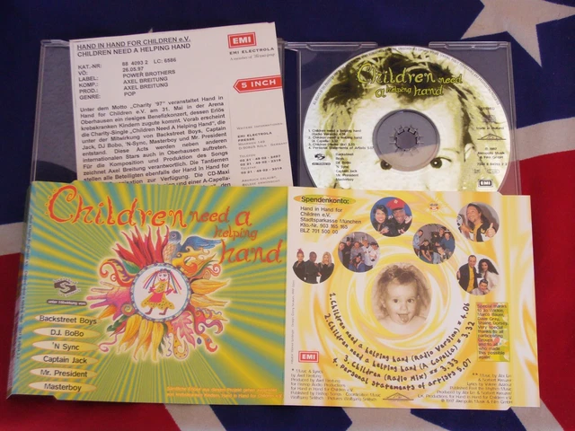 HAND IN HAND FOR CHILDREN e.V. - children need a helping hand 4 trk MAXI CD 1997 EUR 3,00 ...