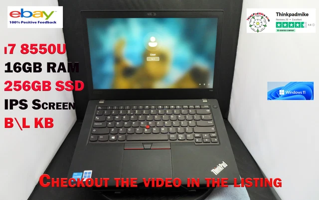 LENOVO THINKPAD T480 i7 8550U 16 Go RAM 256 Go SSD IPS ÉCRAN B\L KB ...
