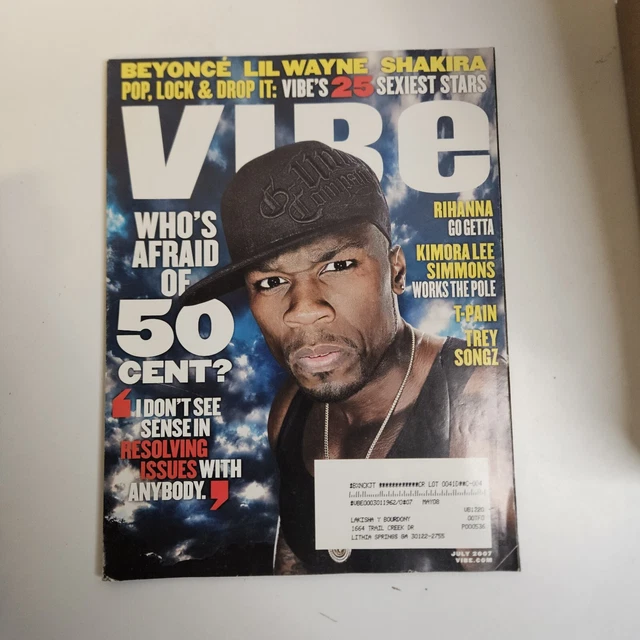 VIBE MAGAZINE JULY 2007 50 Cent Cover Who's Afraid Of 50 Cent? £6.18 ...