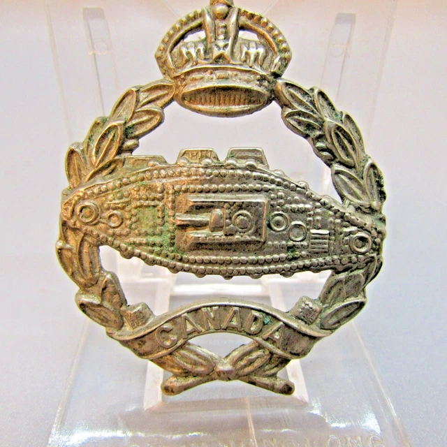 WW2 ROYAL CANADIAN Armored Tank Corps Cap Badge $15.99 - PicClick