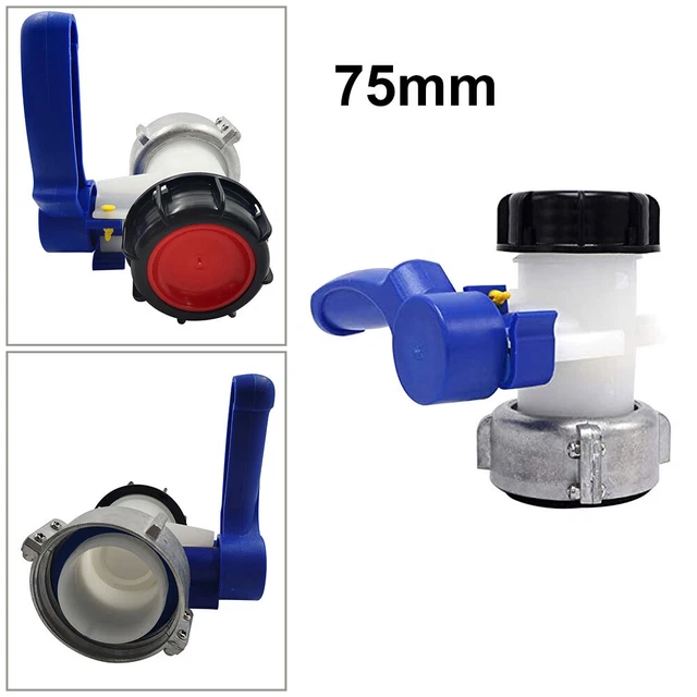 75MM IBC TANK valve adapter faucet outlet switch drain connection new £ ...