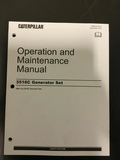CATERPILLAR CAT 3516C Generator Operation Maintenance Manual caterpillar-cat-3516c-generator-operation-maintenance-manual