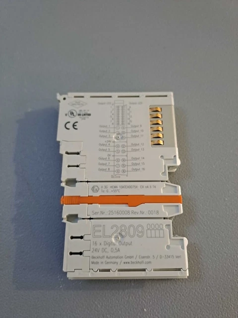 EL2809 - BECKHOFF- EL2809 / Borne EtherCAT, sortie numérique16 canaux ...