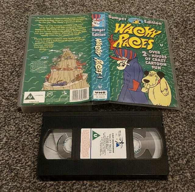 WACKY RACES BUMPER Edition Hanna Barbera Pal Vhs Video Kids Children £8 ...