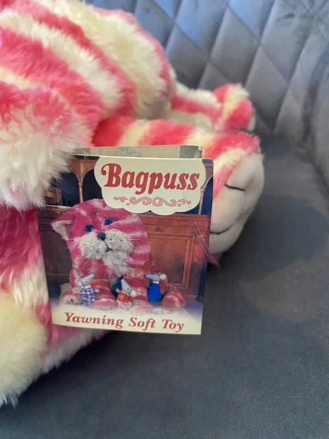 BAGPUSS CAT ORIGINAL 1999 Beanie Soft Toy by Golden Bear Used with TAGS ...