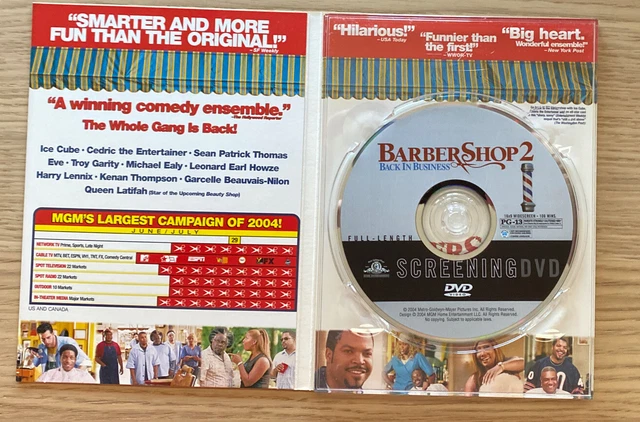BARBERSHOP 2: BACK in Business (DVD, 2004, Screening DVD) Ice Cube $3. ...