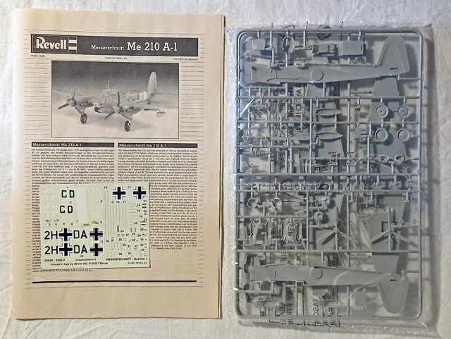 REVELL 04606 MESSERSCHMITT Me 210 A-1 1:72 New, Components Sealed in ...