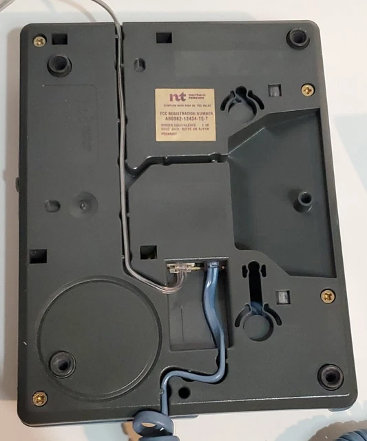 VINTAGE BLUE HARMONY Telephone Push Button Wall Slim Northern Telecom ...