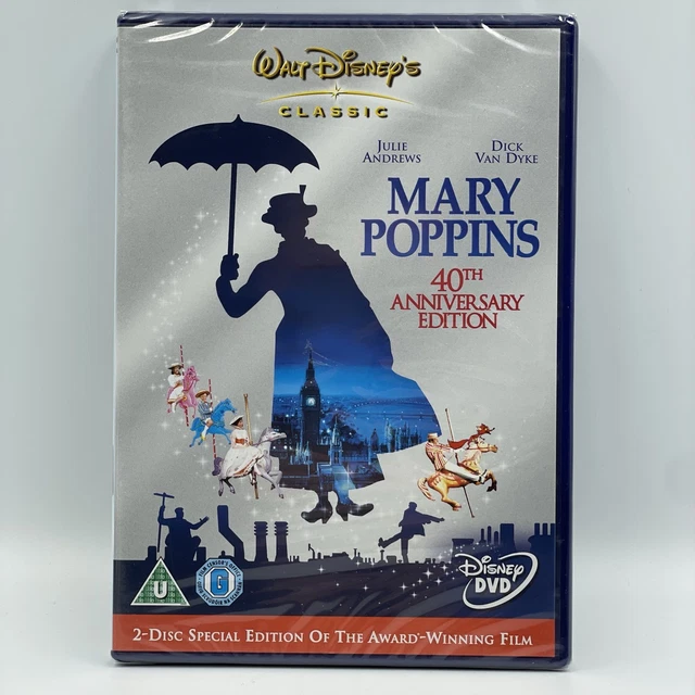 MARY POPPINS [DVD] 2 Disc 40th Anniversary Special Edition • UK R2 ...