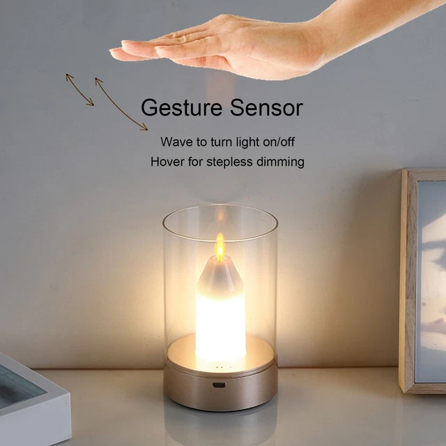 ELECTRIC CANDLE LIGHT LED Candle Stepless Dimming Motion Sensor For ...