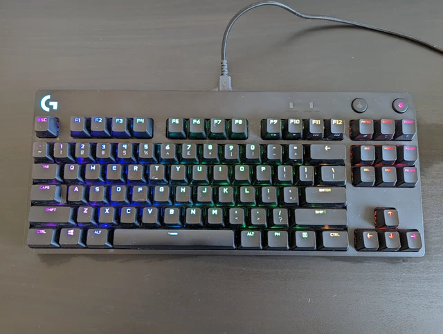 LOGITECH G PRO RGB Backlit Keys Tenkeyless Mechanical Gaming Keyboard ...
