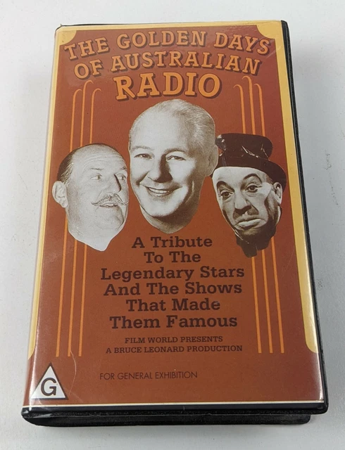 THE GOLDEN DAYS Of Australian Radio - VHS Tape - Clamshell Big Box £8. ...
