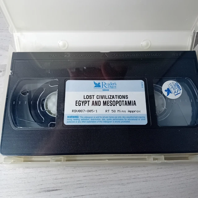 LOST CIVILIZATIONS EGYPT & Mesopotamia Vhs Tape - Rare Retro Movie ...