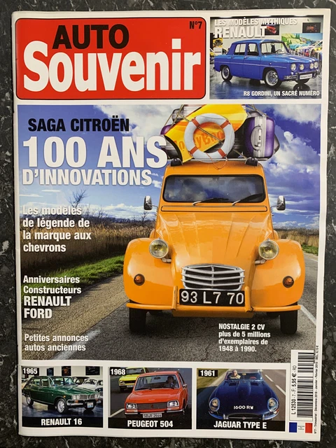 MAGAZINE AUTO SOUVENIR n°7 SAGA CITROEN 100 ANS EUR 5,00 - PicClick FR