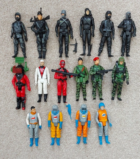 VINTAGE ACTION FORCE Figures job lot Bundle 1980s Weapons Accessories ...