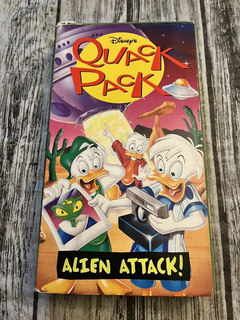 VHS DISNEYS QUACK Pack: Alien Attack (VHS, 1997) Tested *Damaged Cover ...