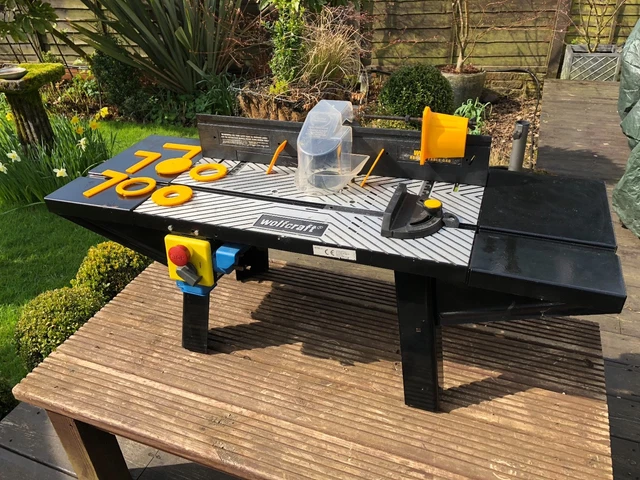 WOLFCRAFT ROUTER TABLE 540 complete with original instructions £50.00 ...