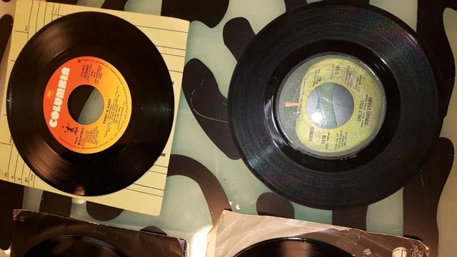 RINGO STARR JOHN Lennon Yoko Ono Paul McCartney 45 RPM Records Lot of 6 ...