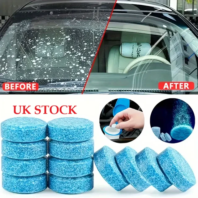 CAR SCREEN WASH Windscreen Fluid Tablets Cheapest Solid Cleaner £1.78 ...