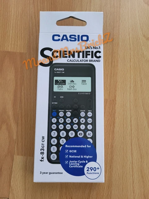 CASIO FX-83GT CW Scientific Calculator 290+ Functions - BLACK £8.00 ...