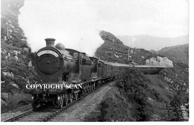 RAILWAY STEAM PHOTO: 9258 LNER D34 4-4-0 ‘GLEN ROY’ with NORTHERN BELLE ...