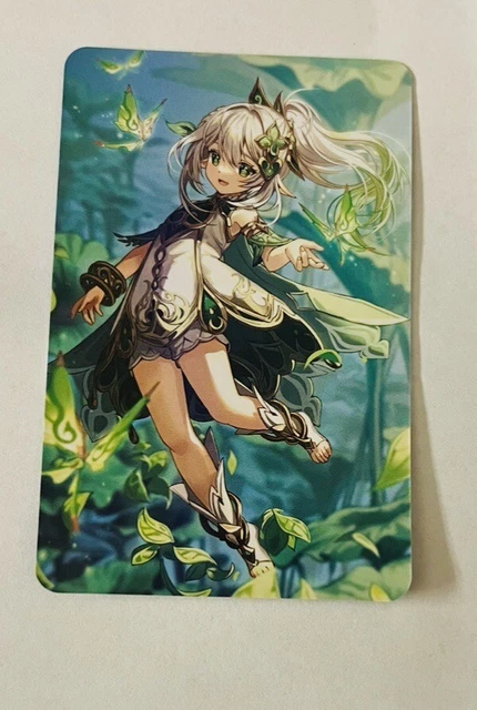 GENSHIN IMPACT NAHIDA Photocard Holo Raster Anime Gacha Game Card ...