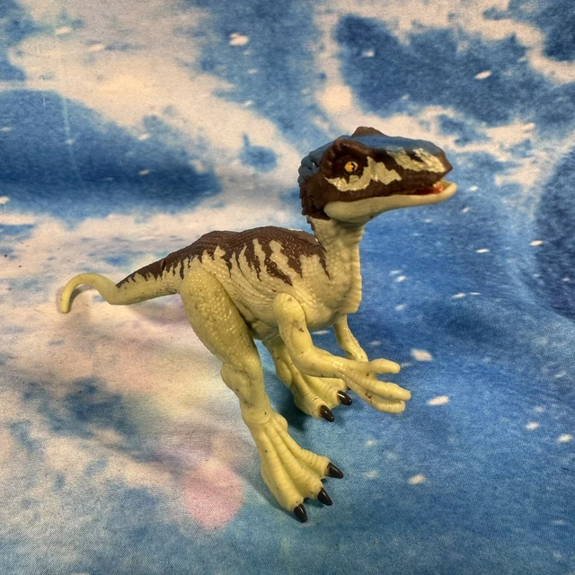 JURASSIC WORLD CAMP Cretaceous COELURUS Attack Pack 6.5" Long Mattel ...