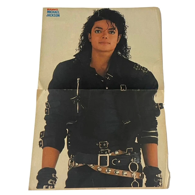 MICHAEL JACKSON \ Girl of The Month \ A3 Vintage old RARE Poster Bravo ...