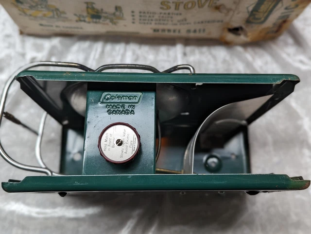 VINTAGE COLEMAN MODEL 5411 Picnic Camping Stove Summerlite Box ! Not ...