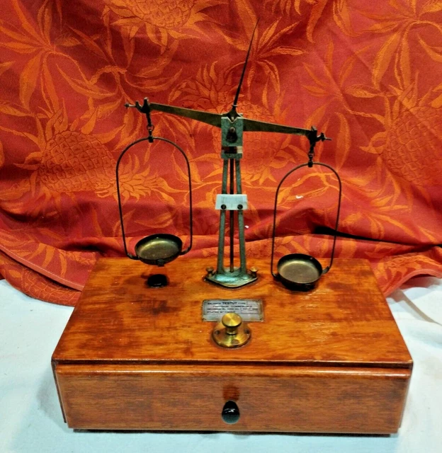 ANCIENNE BALANCE - Trébuchet Testut avec poids EUR 105,00 - PicClick FR