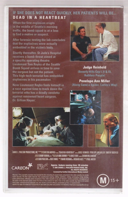 RARE VHS VIDEO Tape DEAD IN A HEARTBEAT Ex-Rental Big Box RocVale ...