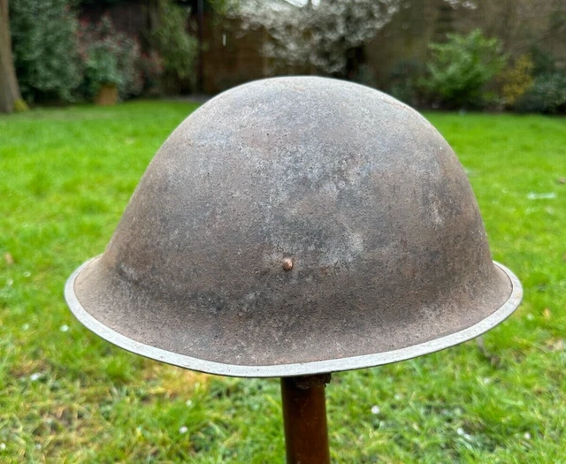 WW2 BRITISH ARMY Turtle Steel Helmet 1944 D-Day Normandy Original ...