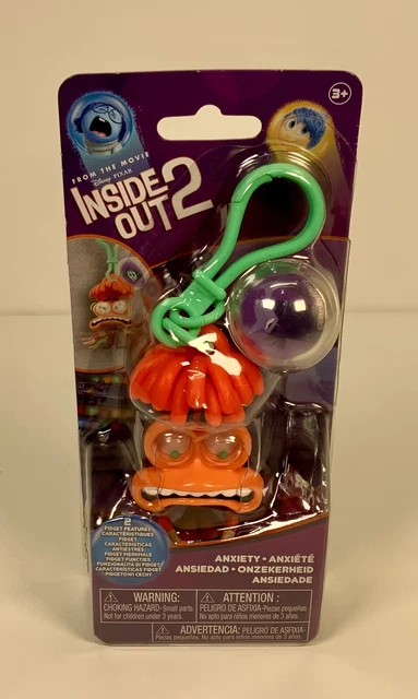 DISNEY PIXAR INSIDE OUT 2 Anxiety Fidget Figure Bag Clip On Keychain £ ...