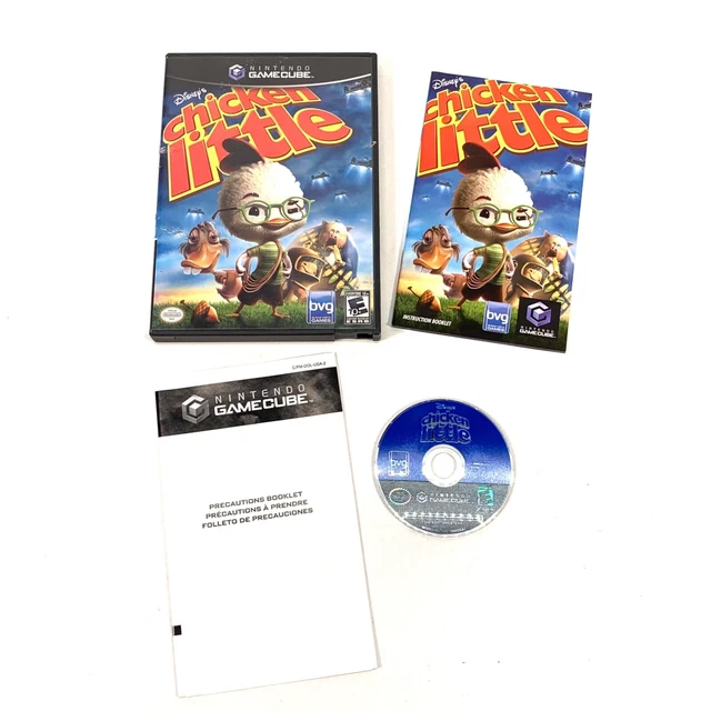DISNEY'S CHICKEN LITTLE Nintendo GameCube Black Label Disc, Case ...